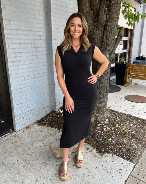 Lenore Dress- Black – OliveUs